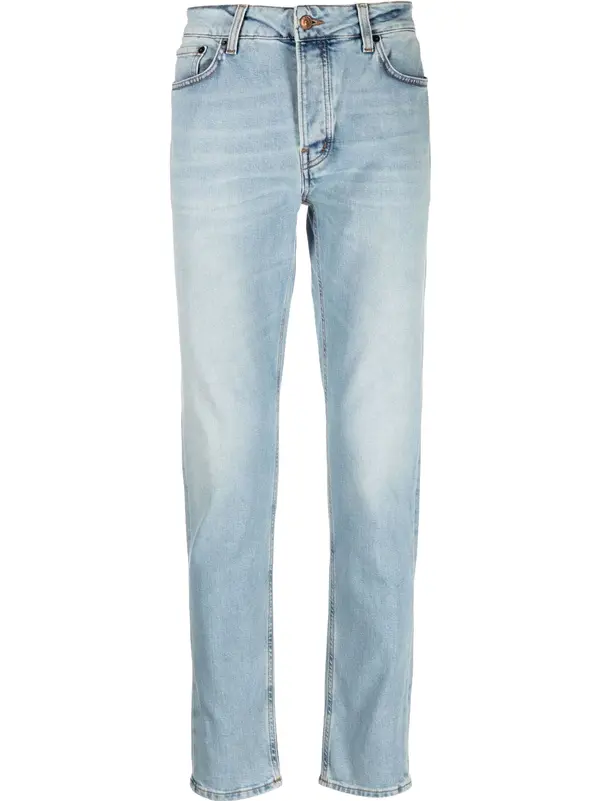 HAIKURE Light-wash Slim-fit Jeans - Blue