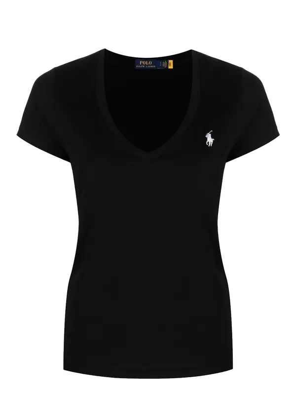 Polo Ralph Lauren Polo Pony V-neck T-shirt - Black