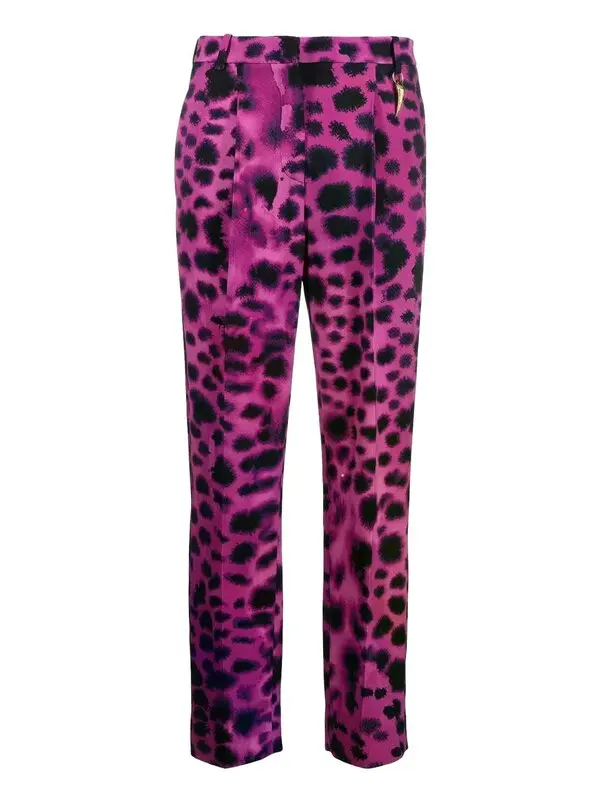 Roberto Cavalli Graphic-print Trousers - Pink