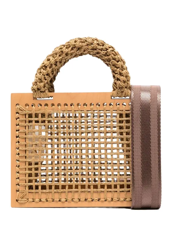 0711 TBILISI Small St. Barts Tote Bag - Brown