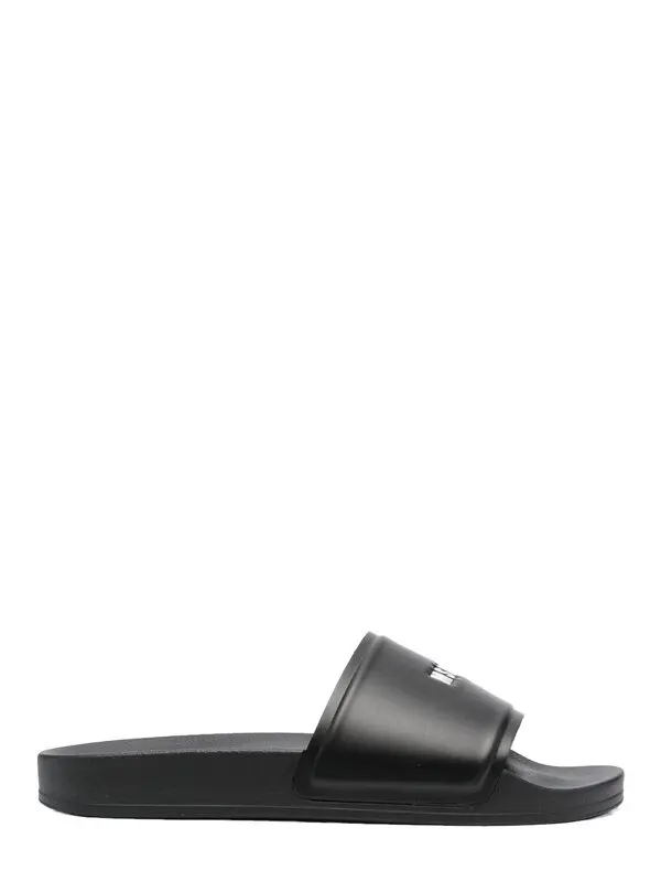 MSGM Logo-print Sliders - Black