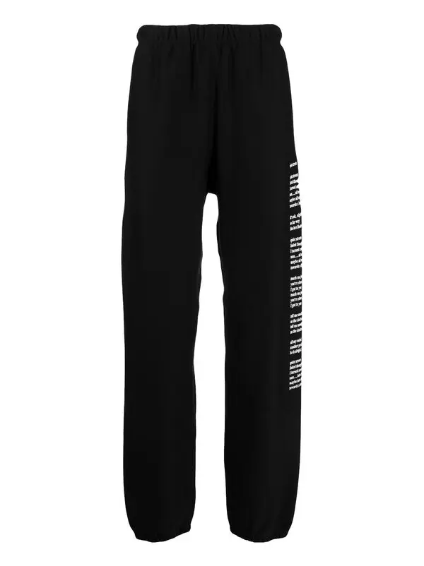 TAKAHIROMIYASHITA THESOLOIST. Graphic-print Track Pants - Black