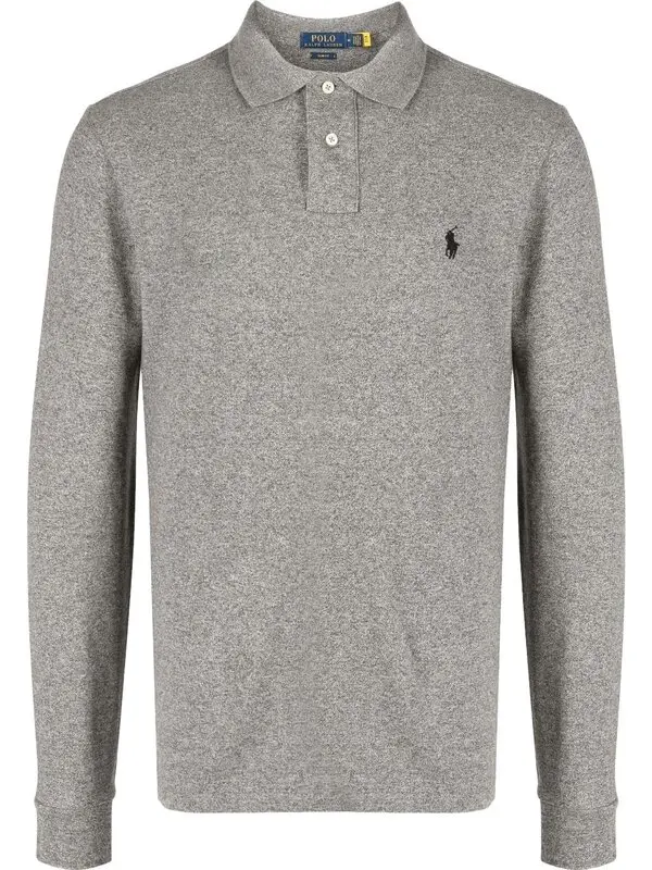 Polo Ralph Lauren Long-sleeved Polo Top - Grey