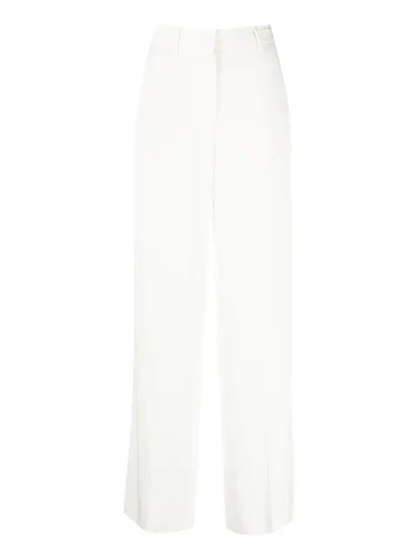Iceberg High-waisted Straight-leg Trousers - White