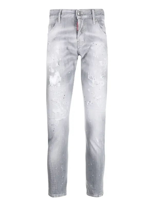 Dsquared2 Mid-rise Skinny Jeans - Grey