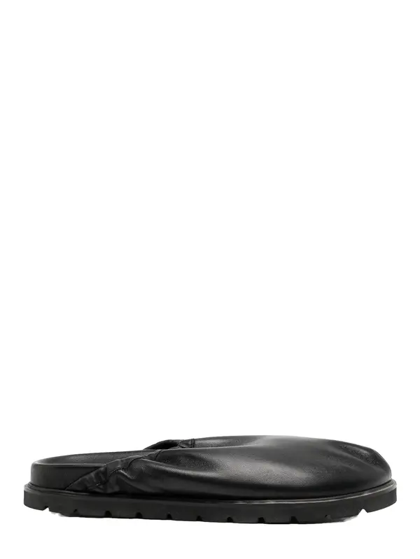 REIKE NEN Sheepskin Slip-on Loafers - Black