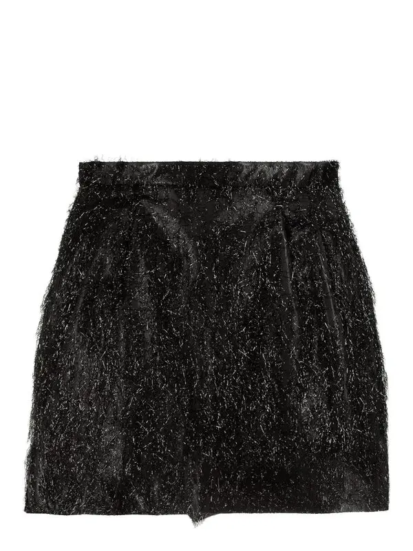 Red Valentino Textured Mini Skirt - Black
