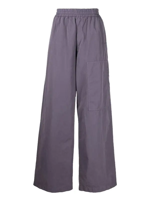 Off-White Wide-leg Trousers - Purple