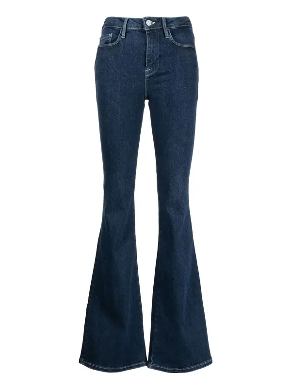 FRAME Flared Organic Cotton Jeans - Blue