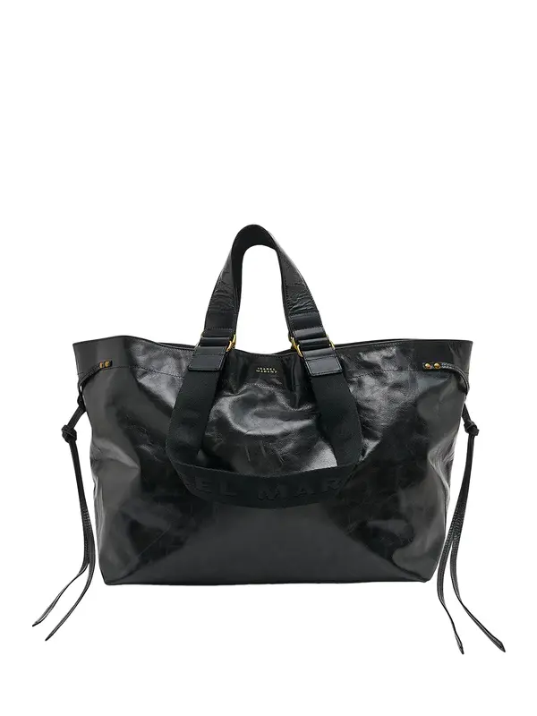 Isabel Marant Wardy Leather Tote Bag - Black