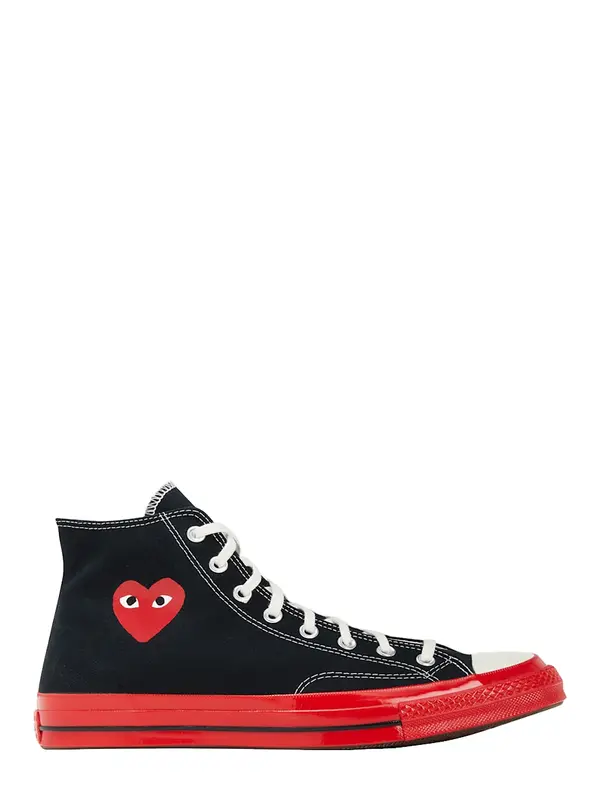 CDG PLAY X Converse Canvas High-top Sneakers - Black