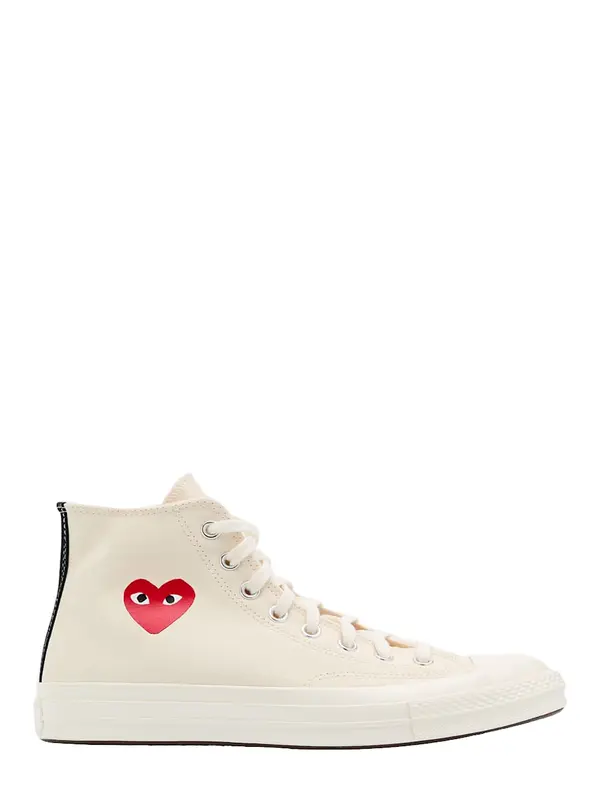 CDG PLAY X Converse Chuck Taylor High-top Sneakers - White