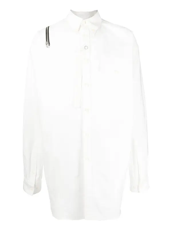 TAKAHIROMIYASHITA THESOLOIST. Zip-detail Long-sleeved Shirt - White
