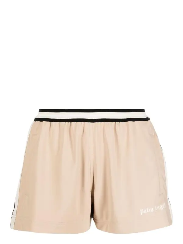 Palm Angels Side Stripe Track Shorts - Neutrals