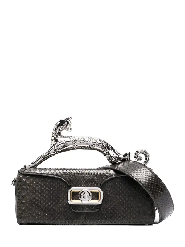 LANVIN Snakeskin Effect Mini Tote - Grey