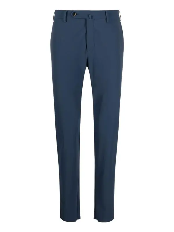 PT TORINO Mid-rise Skinny-cut Trousers - Blue