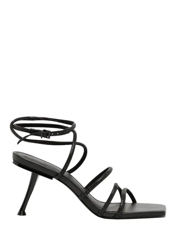 Cult Gaia Isa Heeled Sandals - Black