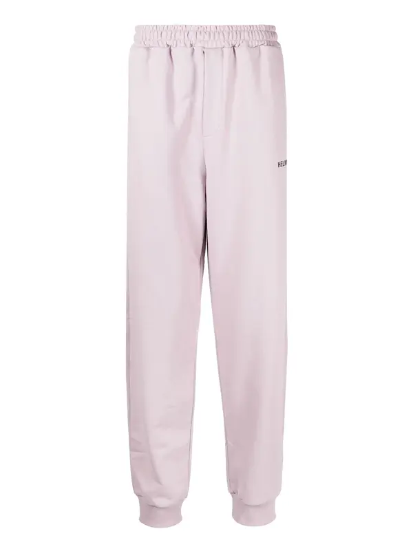 Helmut Lang Logo-print Tapered Track Pants - Purple