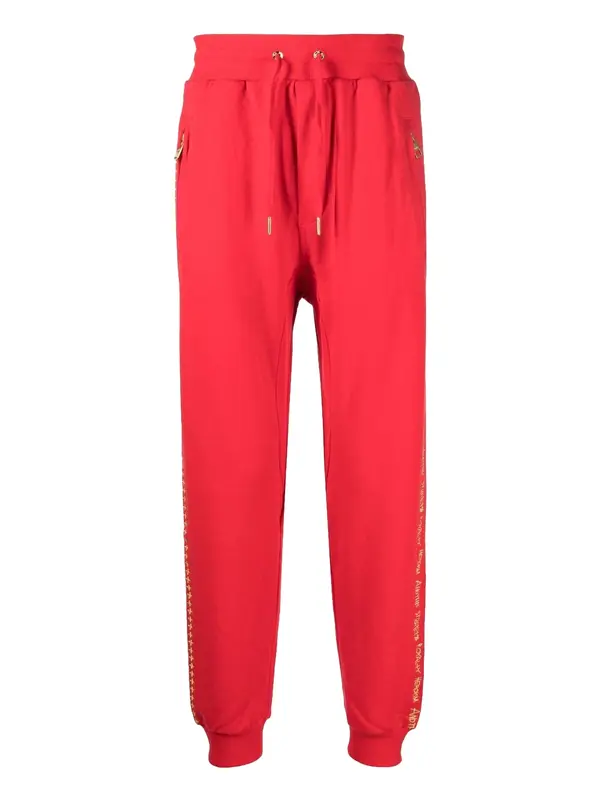 Ksubi Slogan-embroidered Track Pants - Red