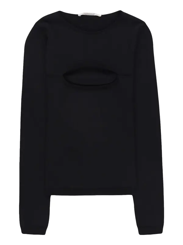 Stella McCartney Cut-out Knit Top - Black