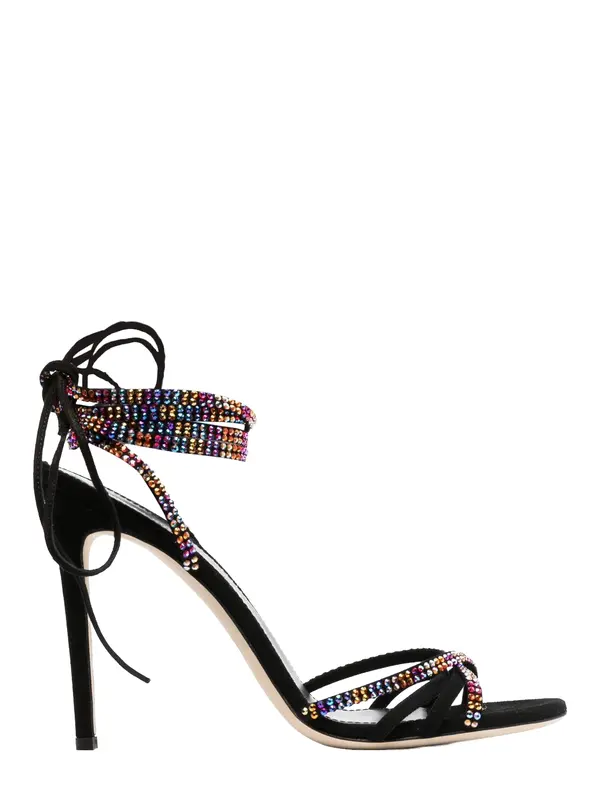 Paris Texas Holly Nicole 105mm Sandals - Black