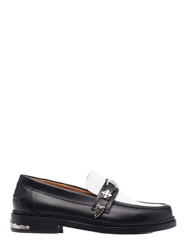 TOGA VIRILIS Plaque-detailing Loafers - Black