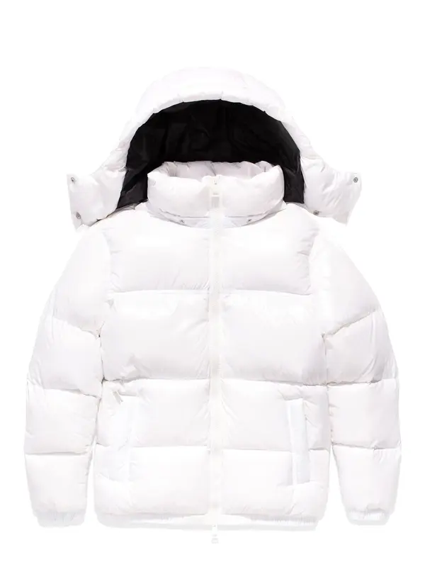 PURPLE BRAND Logo-print Puffer Jacket - White