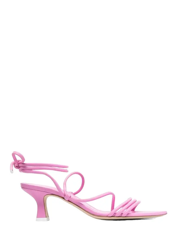 3JUIN 60mm Ankle Tie-fastening Sandals - Pink