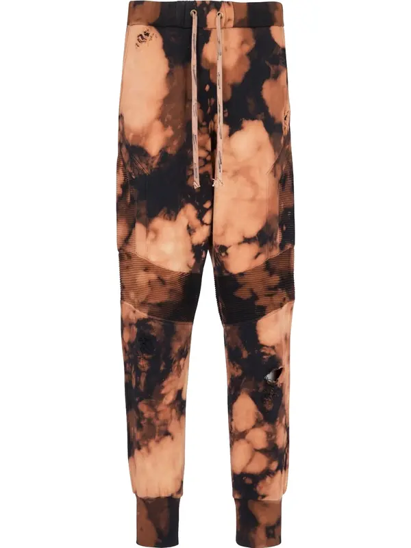 Balmain Tie-dye Print Track Pants - Brown
