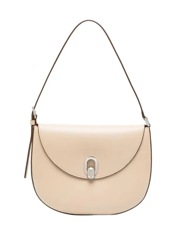 Savette Tondo Leather Shoulder Bag - Neutrals
