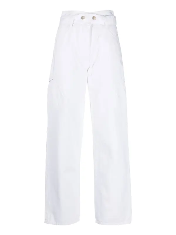 IRO PARIS Belted Straight-leg Jeans - White