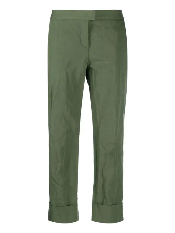 Fabiana Filippi Front-fastening Trousers - Green