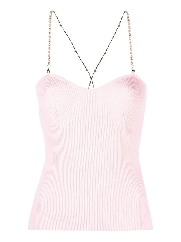 BLUGIRL Crystal-embellished Knit Top - Pink