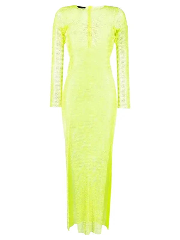 SANTA BRANDS Semi-sheer Maxi Dress - Green