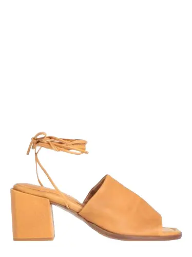 CAFÈNOIR Leather Sandals - Beige