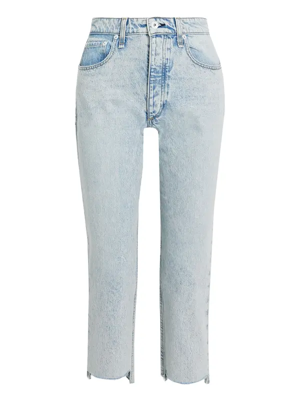 Rag & Bone Nina Cropped Slim-leg Jeans - Light Denim
