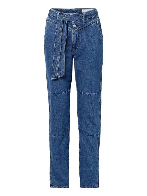 Rag & Bone Mia High-rise Tapered Jeans - Mid Denim