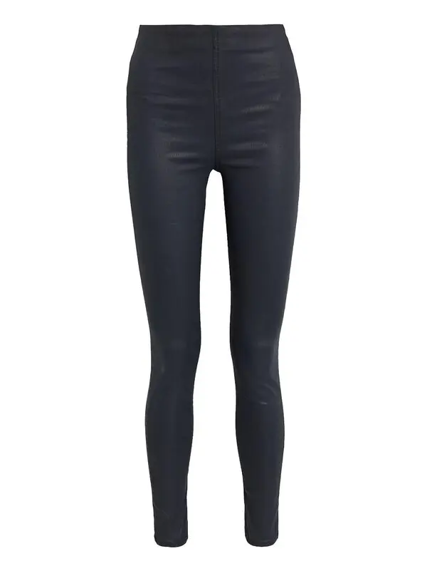Rag & Bone Nina Coated High-rise Skinny Jeans - Navy