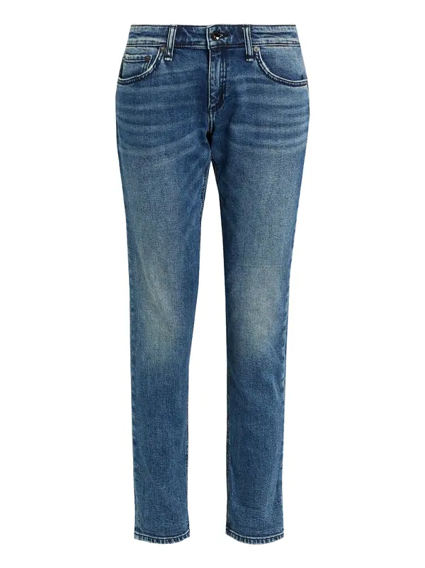 Rag & Bone Dre Low-rise Slim-leg Jeans - Mid Denim