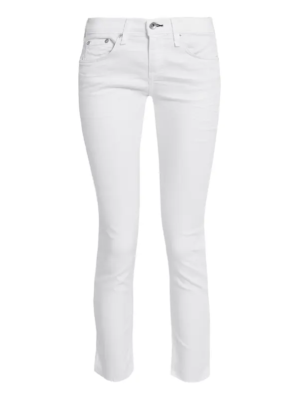 Rag & Bone Mid-rise Skinny Jeans - White