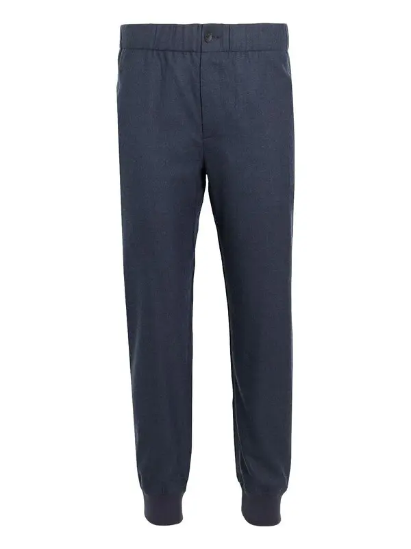 Rag & Bone Liam Mélange Twill Tapered Pants - Navy