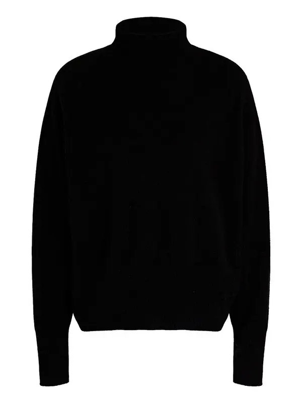 Vince Wool And Cashmere-blend Turtleneck Sweater - Black
