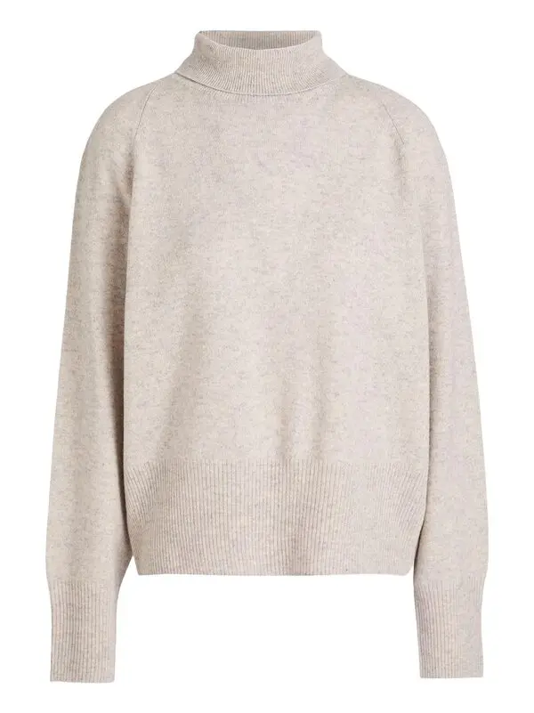 Vince Wool And Cashmere-blend Turtleneck Sweater - Stone