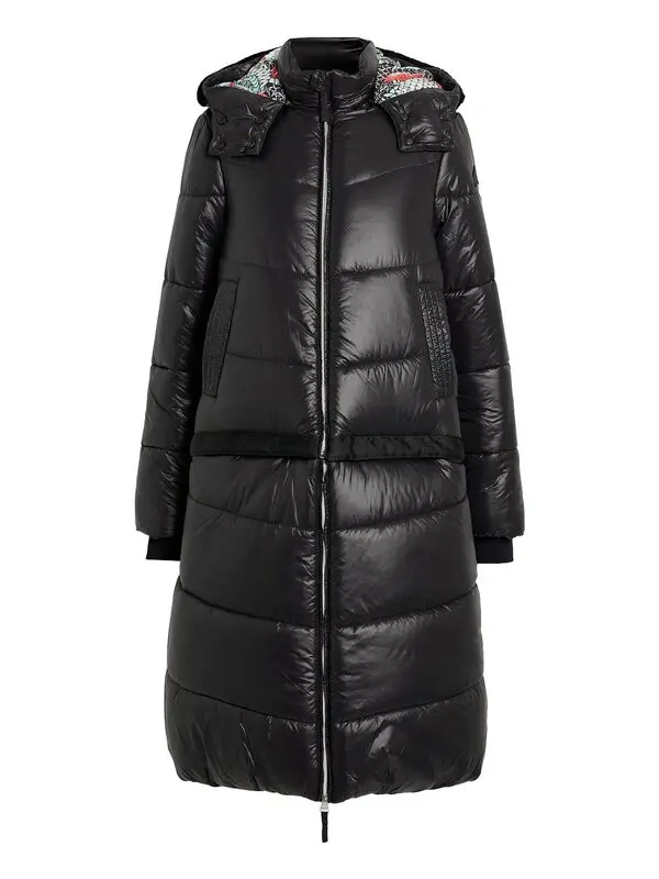 JETSET Sirio Quilted Hooded Shell Coat - Black