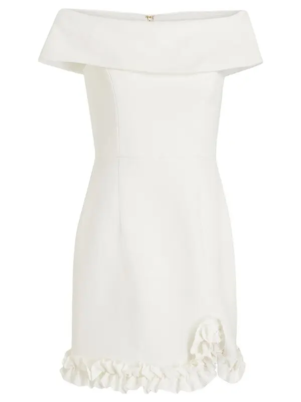 Rebecca Vallance Amina Ruffled Mini Dress - Ivory