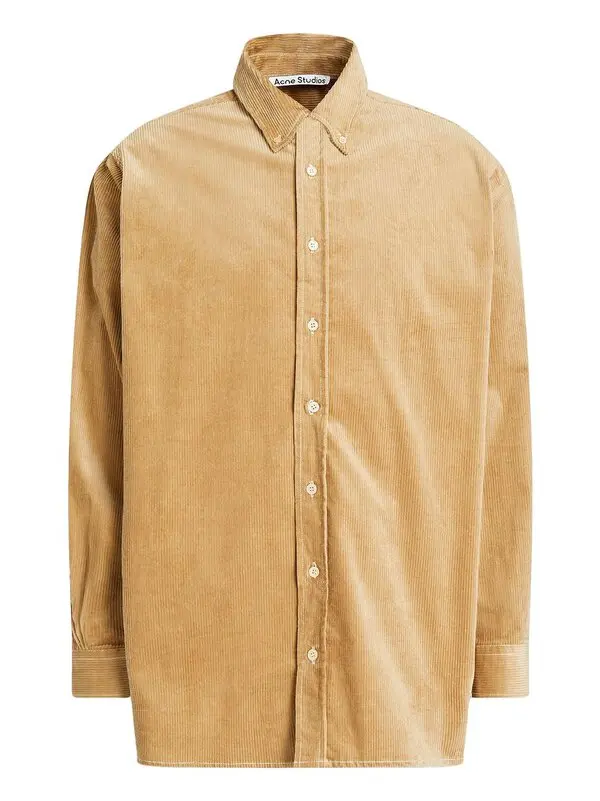 Acne Studios Cottonblend Corduroy Shirt - Sand