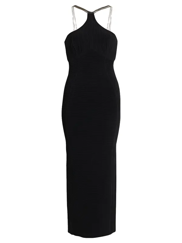 Herve Leger Embellished Bandage Maxi Dress - Black