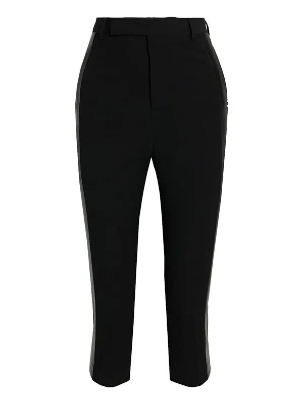 Rick Owens Cropped Skinny Pants - Black
