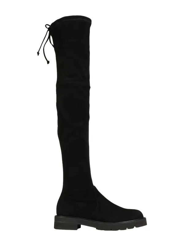 STUART WEITZMAN Suede Thigh Boots - Black