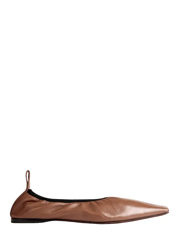 Proenza Schouler Kristie Leather Ballet Flats - Light Brown